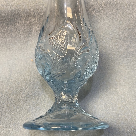Fenton | Dining | Fenton Light Blue Swung Inverted Strawberry Glass ...